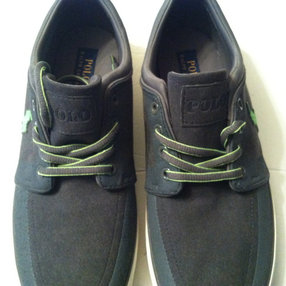 Polo Ralph Lauren Mens New Gray Tech Nubuck Upper Fas… - Gem